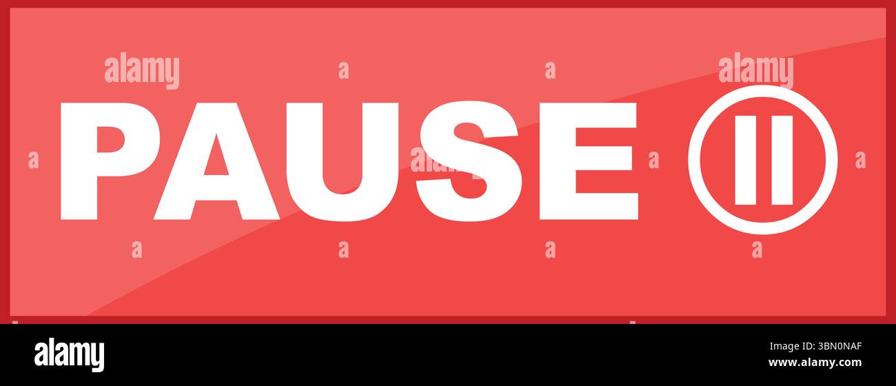 Pause the system Stock Vector Images - Alamy