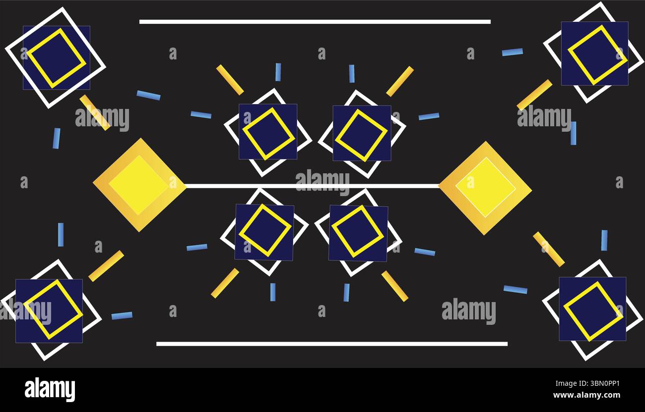 Abstract background with stars Colorful Abstract Diamond Pattern • Bold ...