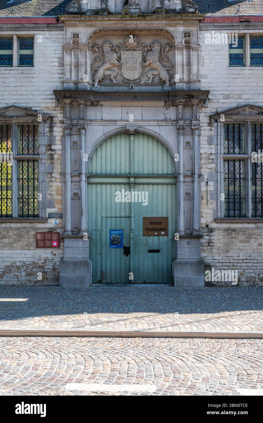 The court of first instance or Gerechtsgebouw in Mechelen, Antwerp ...