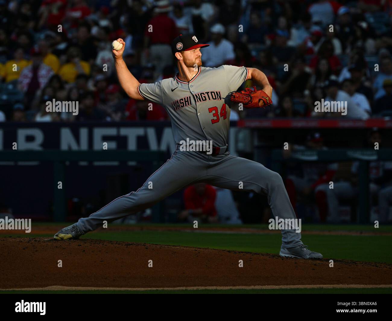 ANAHEIM, CA - JUNE 28: Washington Nationals pitcher Michael Soroka (34 ...