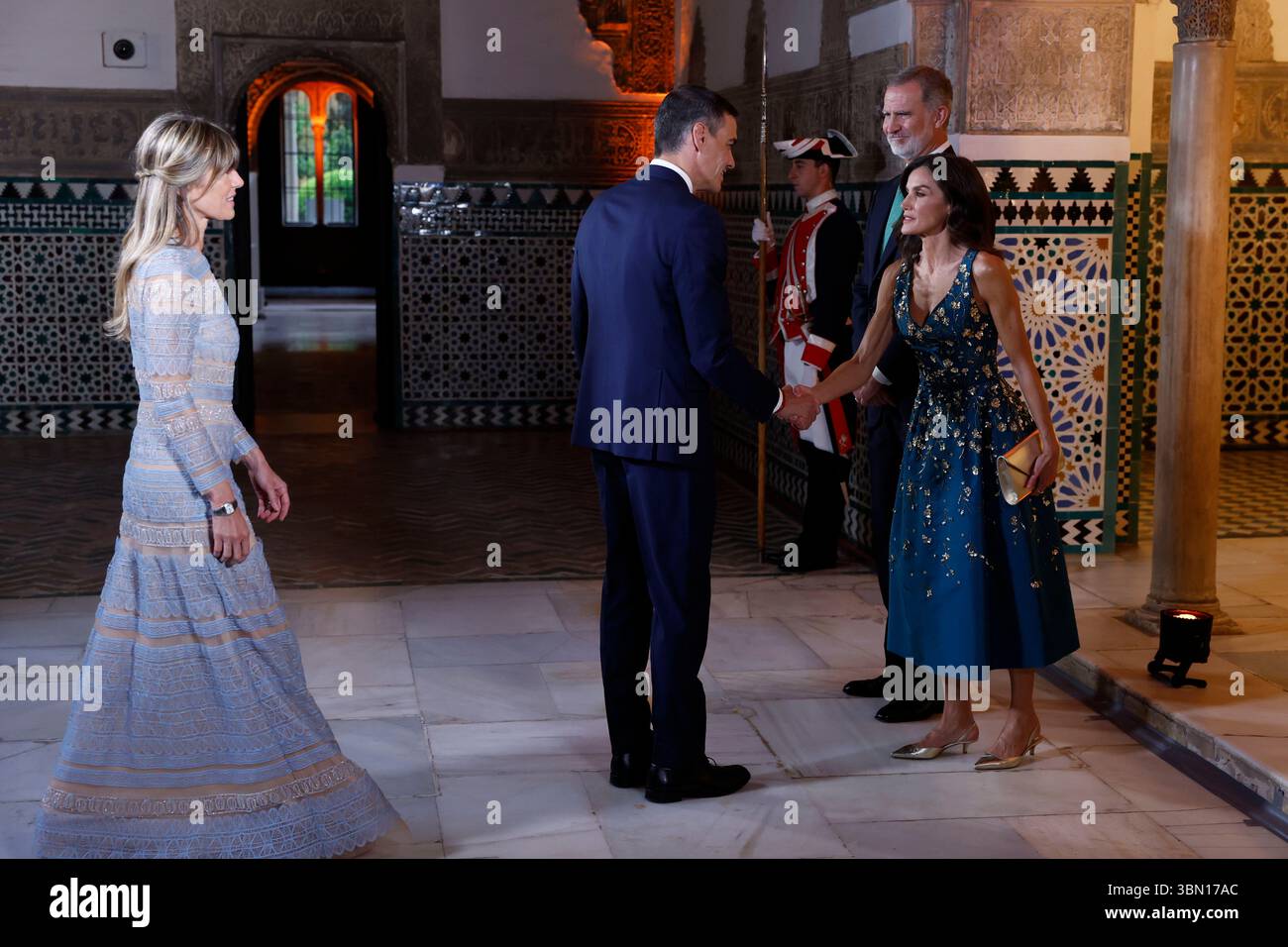 King Felipe VI of Spain, Queen Letizia of Spain, Pedro Sanchez, Prime ...