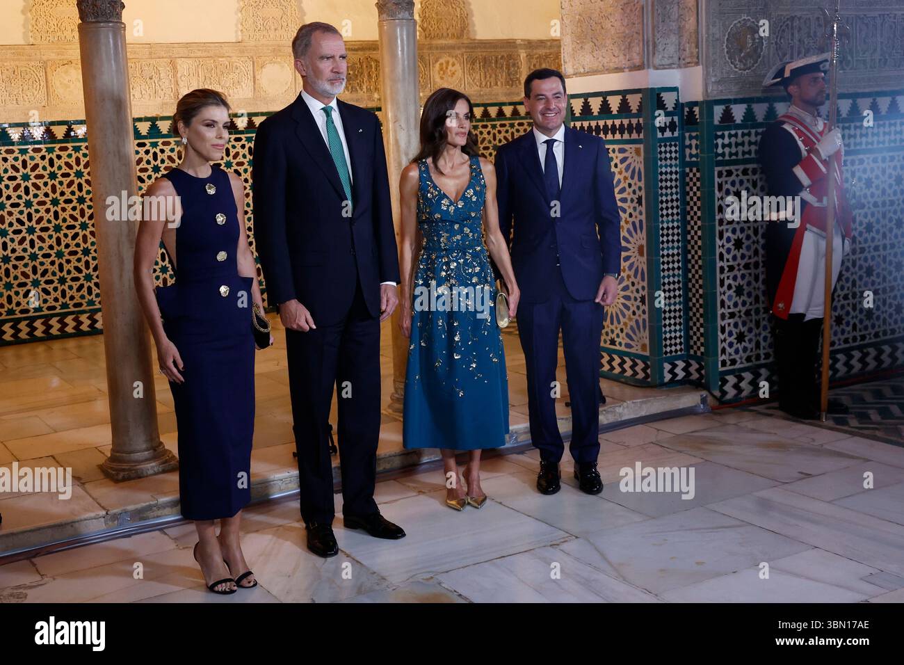 King Felipe VI of Spain, Queen Letizia of Spain, Juan Manuel Moreno ...