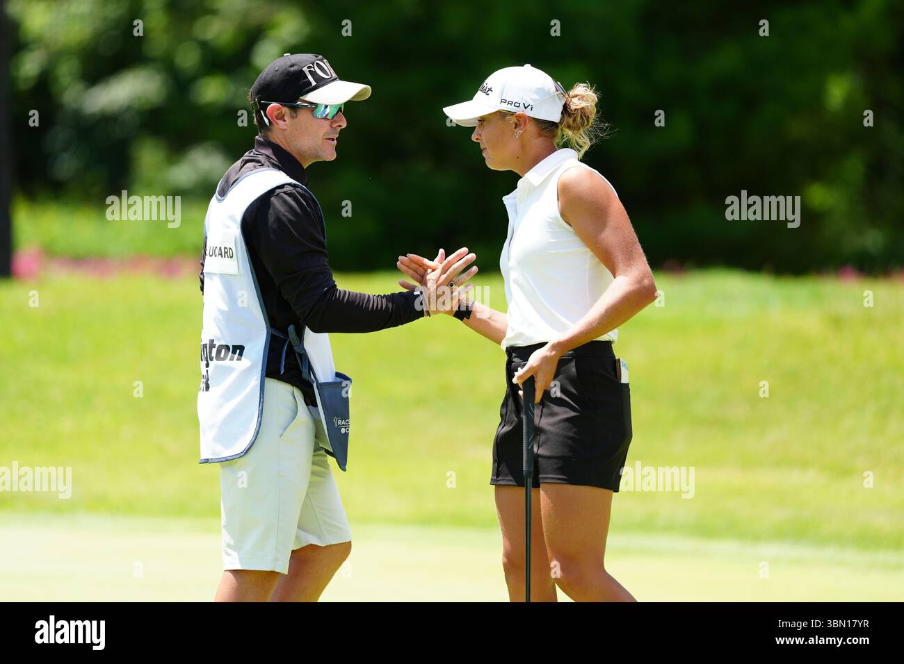 MIDLAND, MI - JUNE 29: LPGA golfer Pauline Roussin-Bouchard is ...