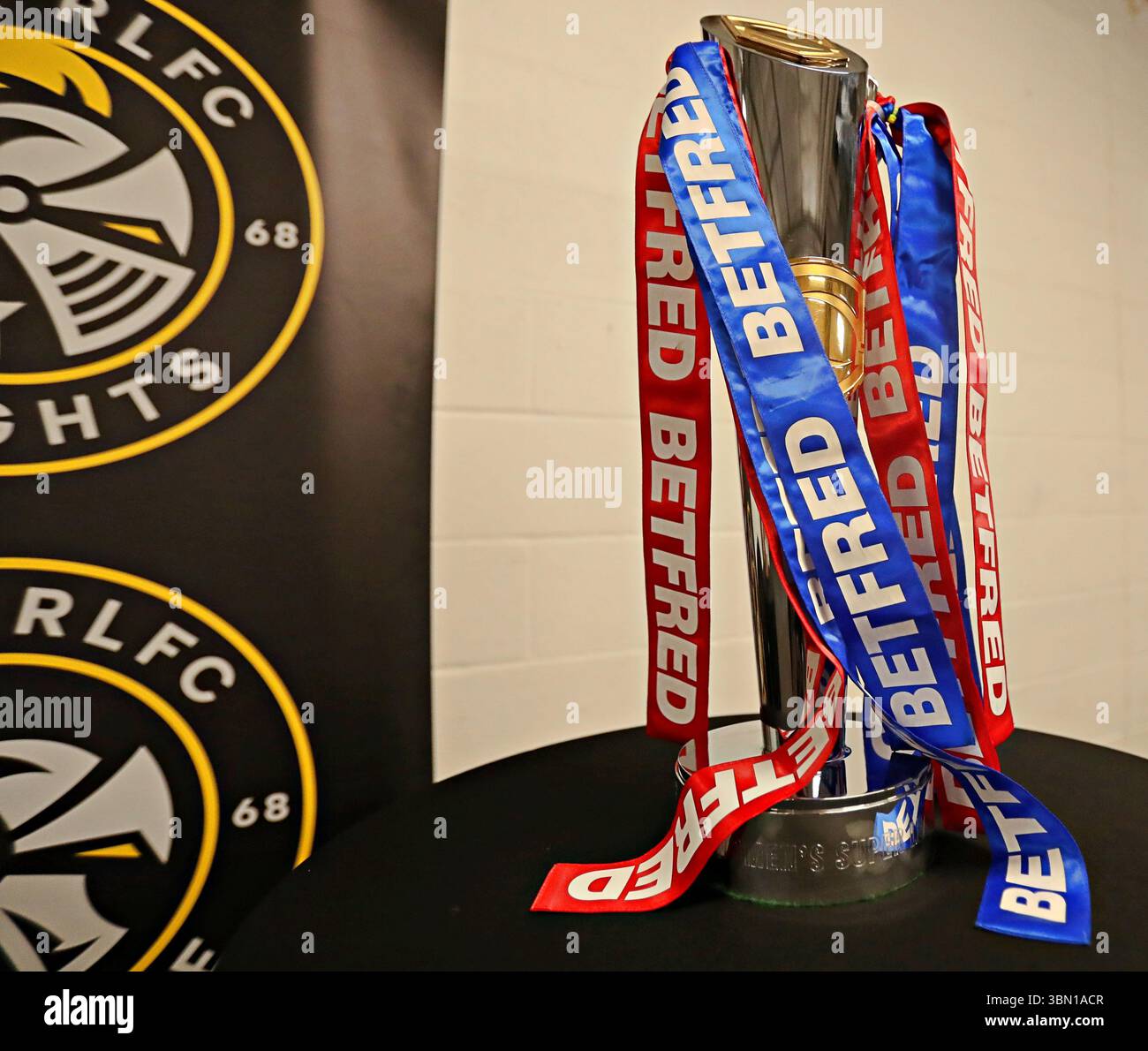 The Betfred Womens Super League Trophy before the Betfred Championship ...