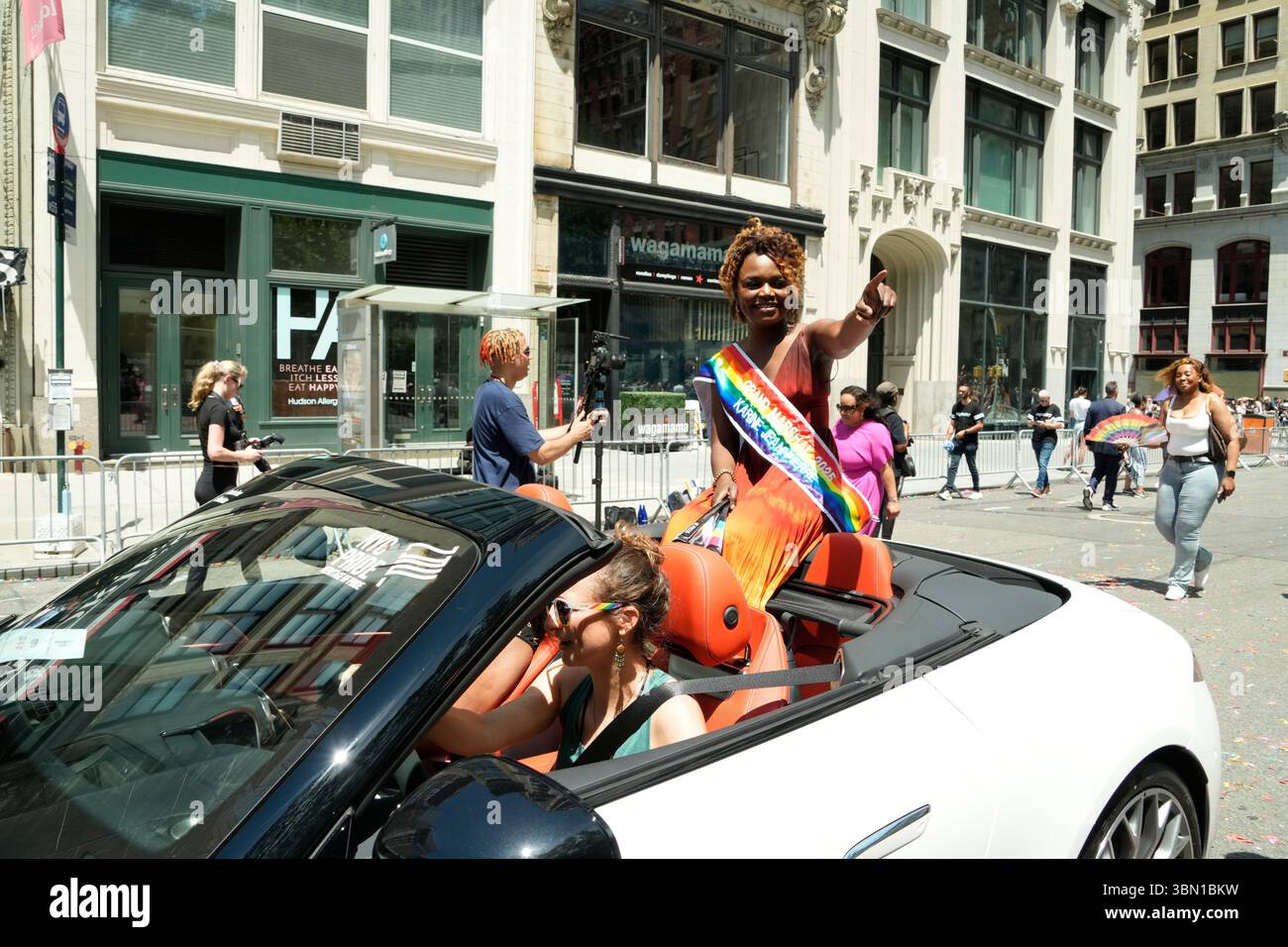 Grand Marshall Karine Jean-Pierre during The NYC Pride March 2025 held ...
