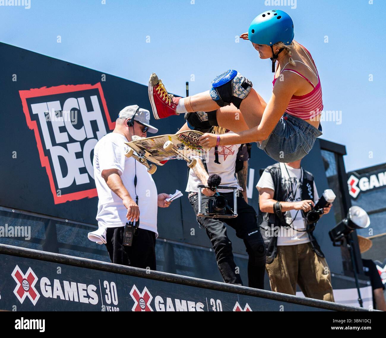 June 28 2025 Salt Lake City UT U.S.A. Skater Bryce Wettstein gets big ...