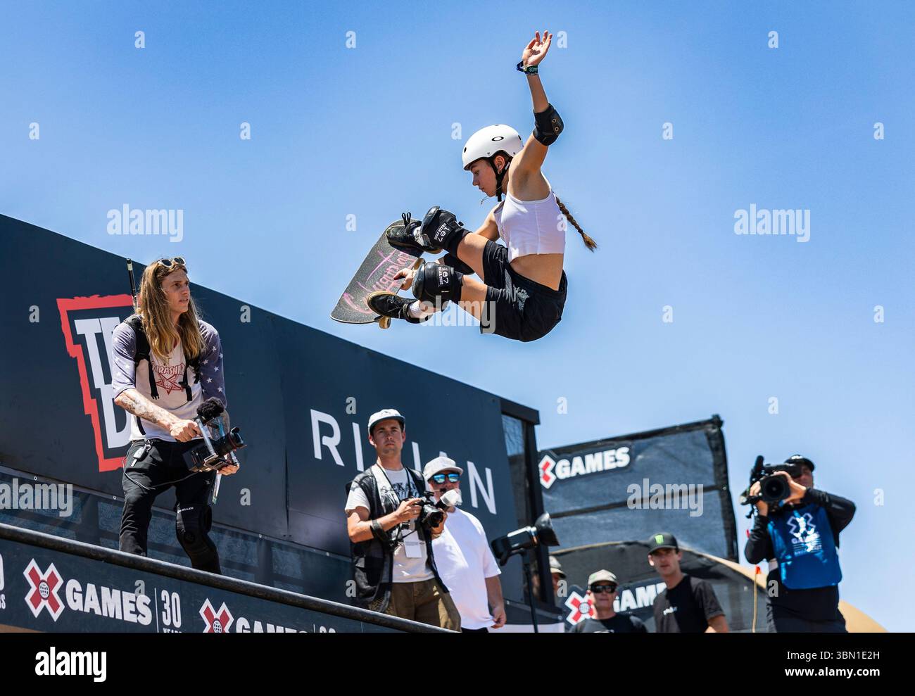 June 28 2025 Salt Lake City UT U.S.A. Skater Lilly Stoephasius gets big ...