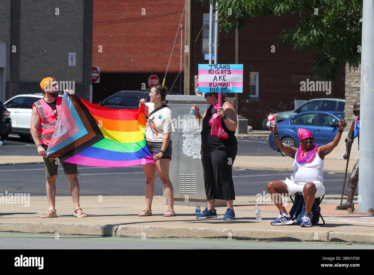 People gather at Market Square for Port Pride in Williamsport, Pa. on ...