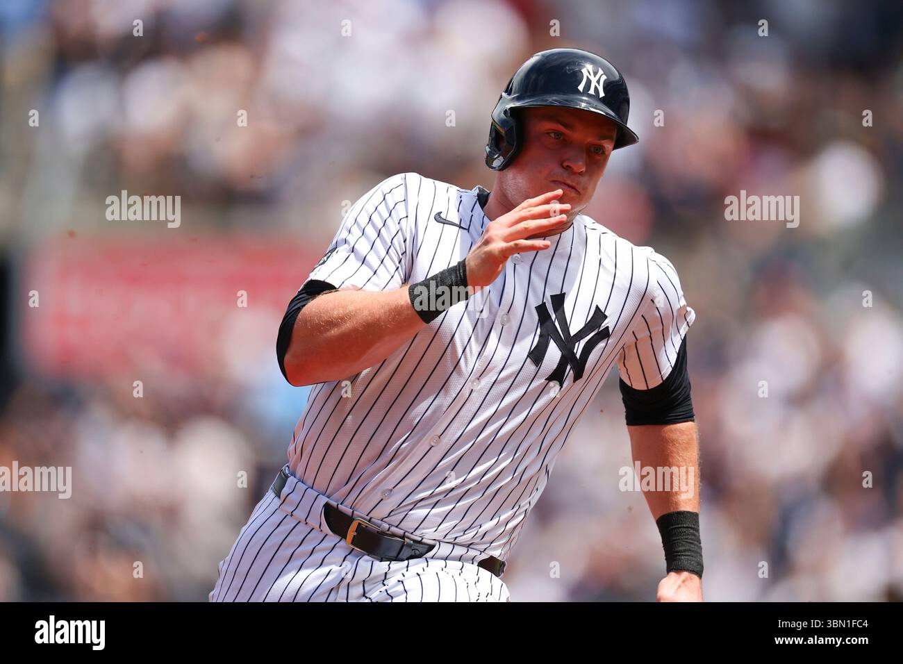 BRONX, NY - JUNE 29: Ben Rice #22 of the New York Yankees runs home ...