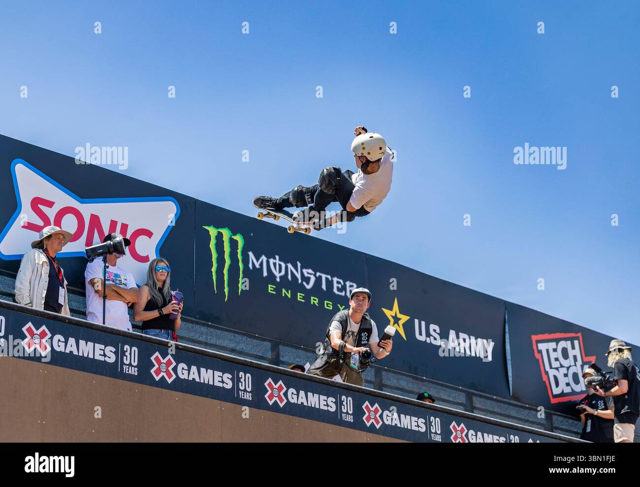 June 28 2025 Salt Lake City UT U.S.A. Skater Reese Nelson gets big air ...