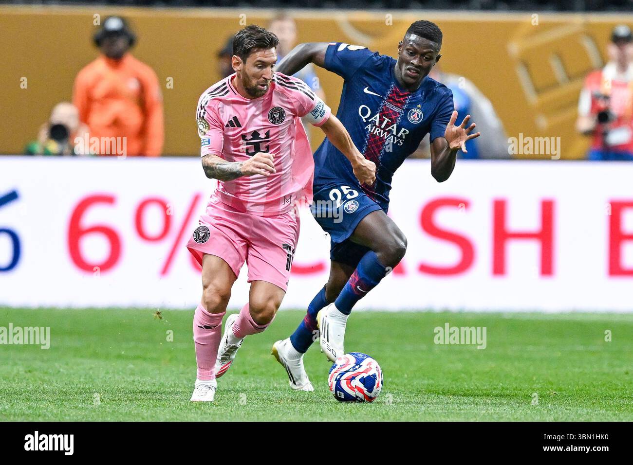 ATLANTA, GA – JUNE 29: Inter Miami forward Lionel Messi (10) dribbles ...