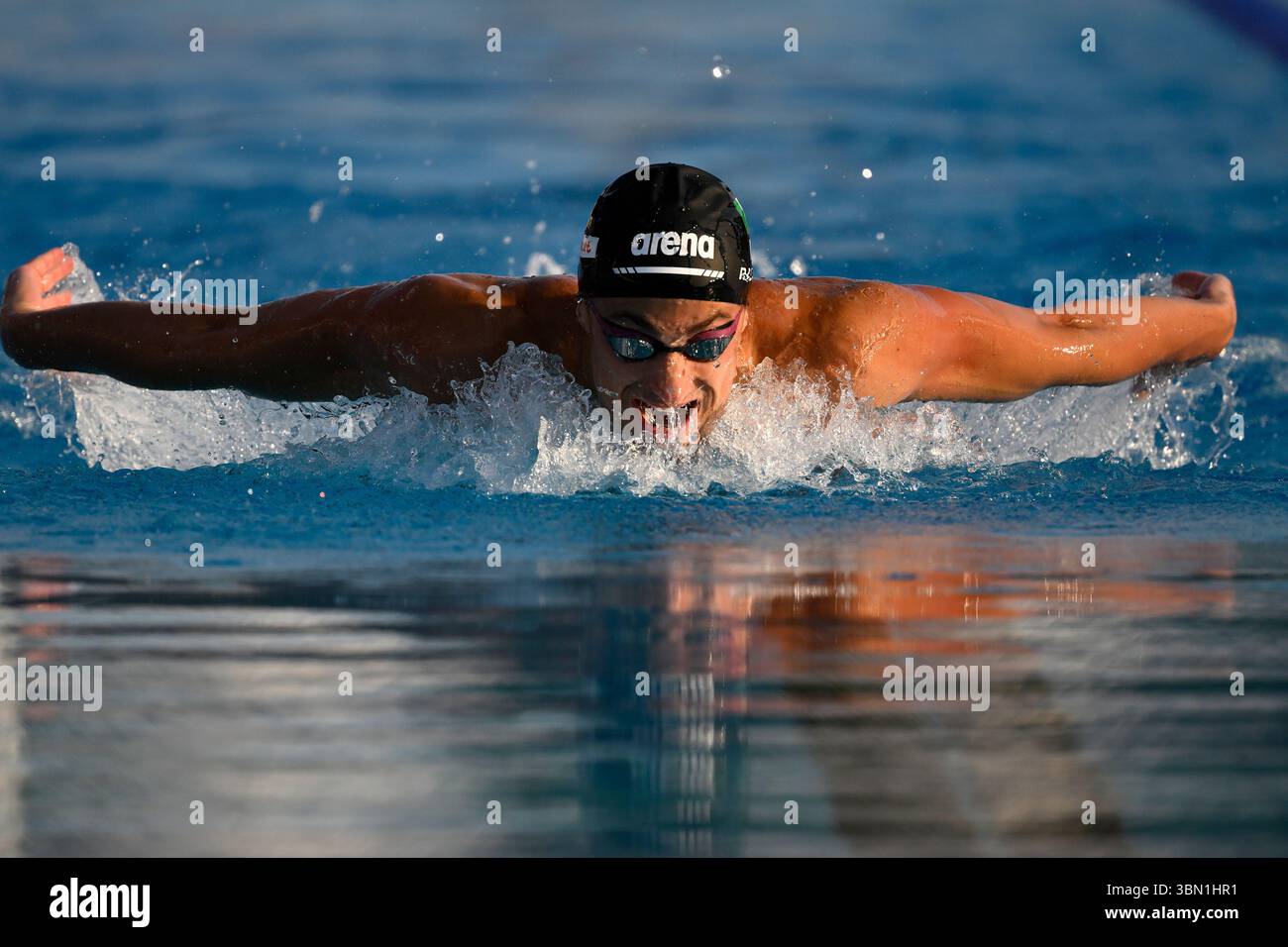 Alberto Razzetti of Italy competes in the 400m Individual Medley Men ...