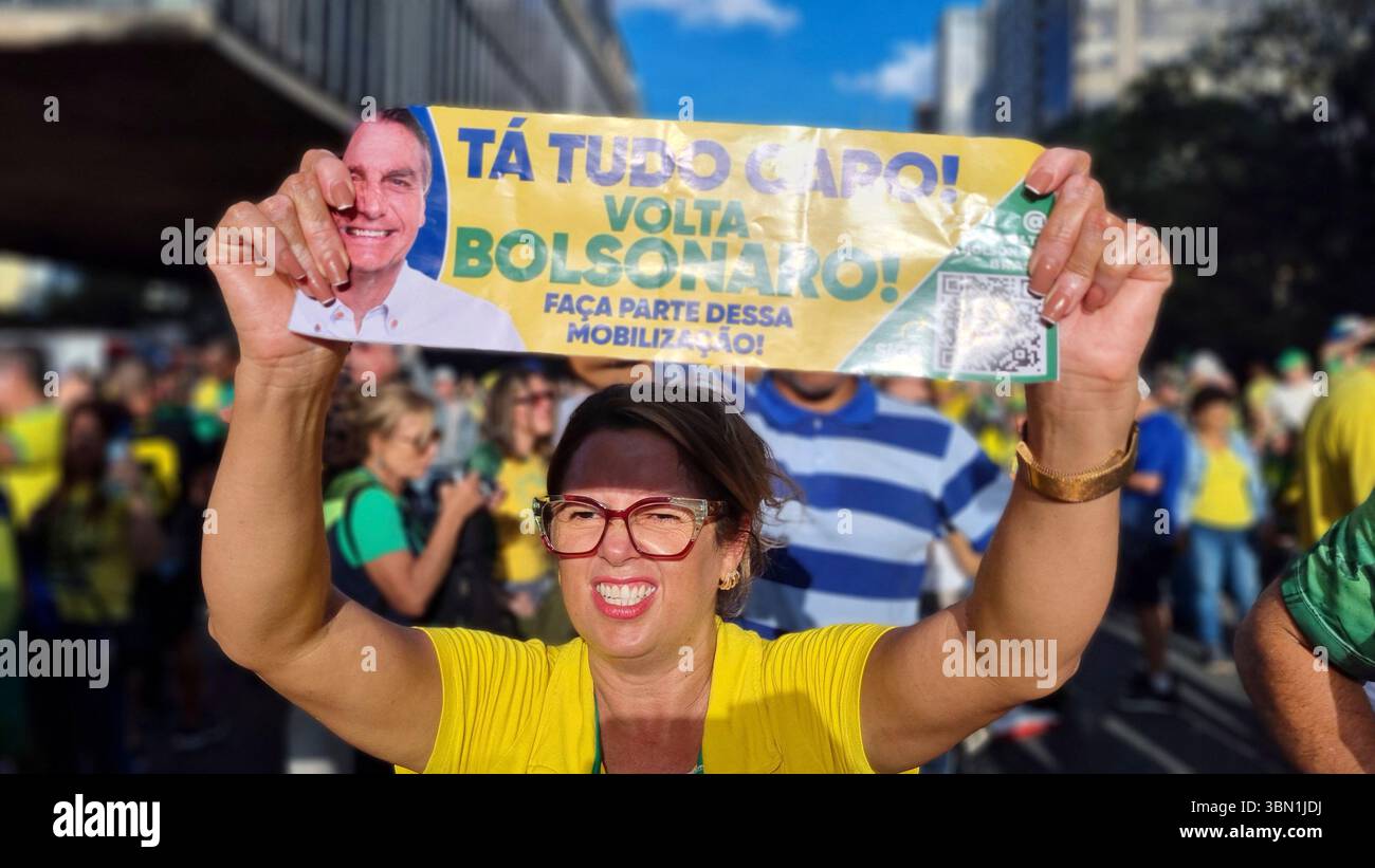 Supporters of former Brazilian President Jair Bolsonaro participate in ...