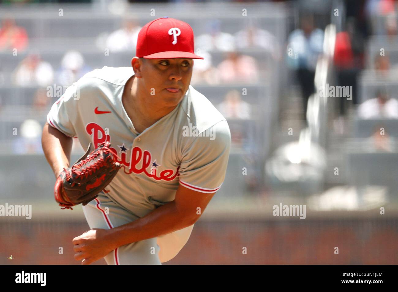 ATLANTA, GA - JUNE 29: Philadelphia Phillies starting pitcher Ranger ...