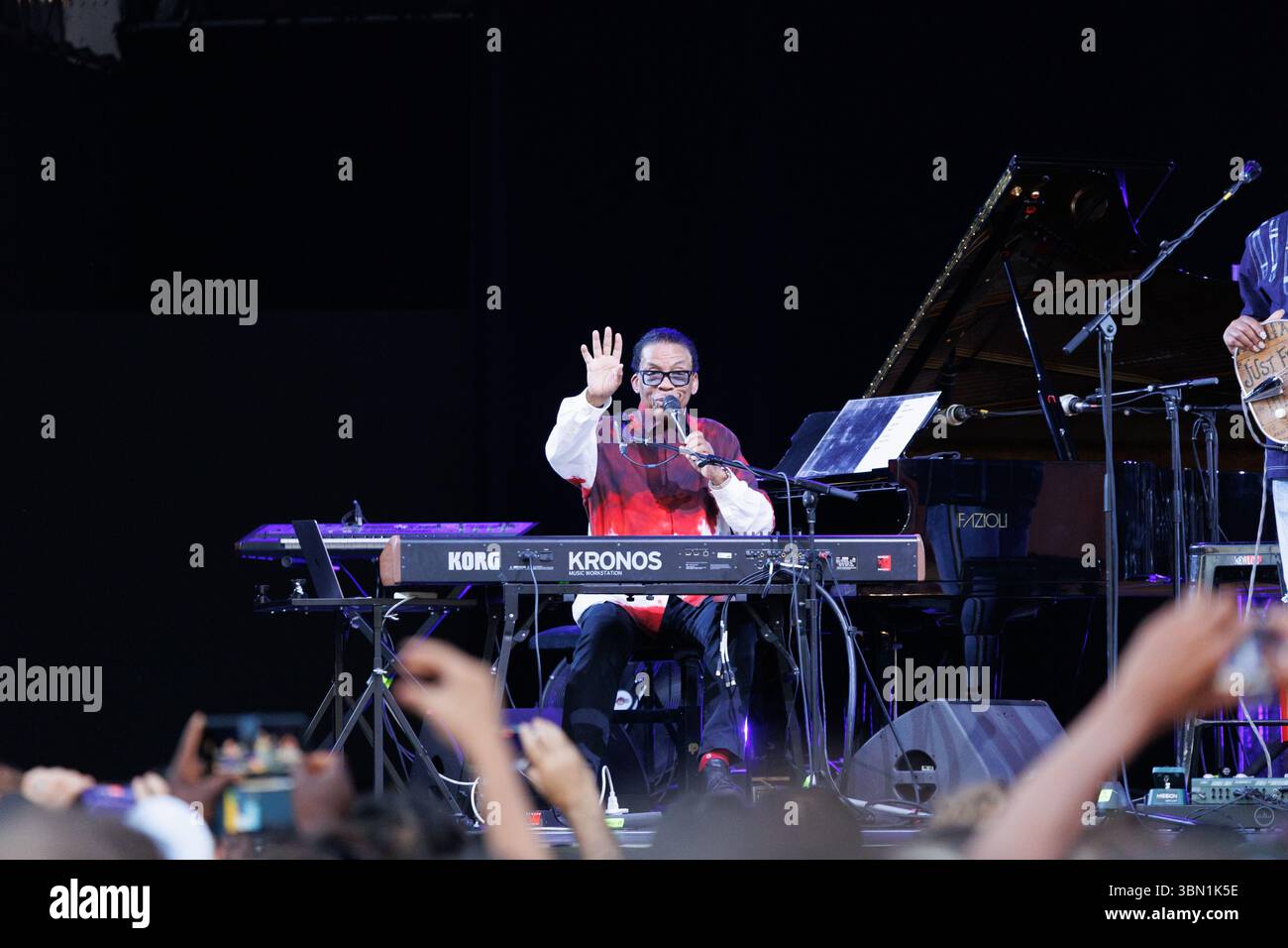 June 29, 2025, Saint Ouen, Paris, France: Herbie Hancock with his band ...