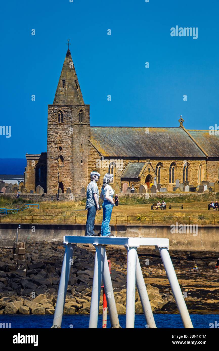 Newbiggin by the Sea, Views of the Bay June 2025 Stock Photo - Alamy