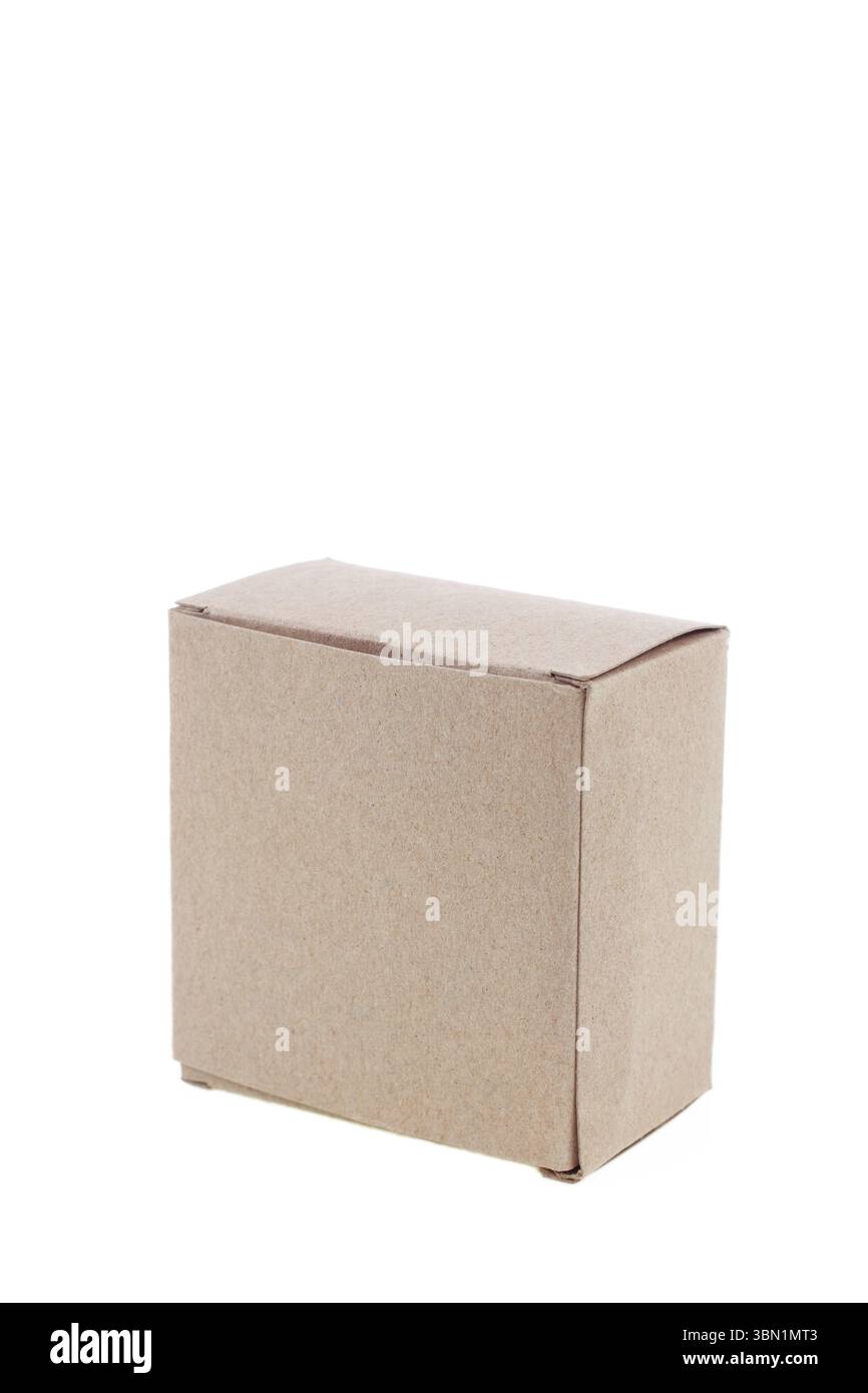 Closed white rectangular cardboard box hi-res stock photography and ...
