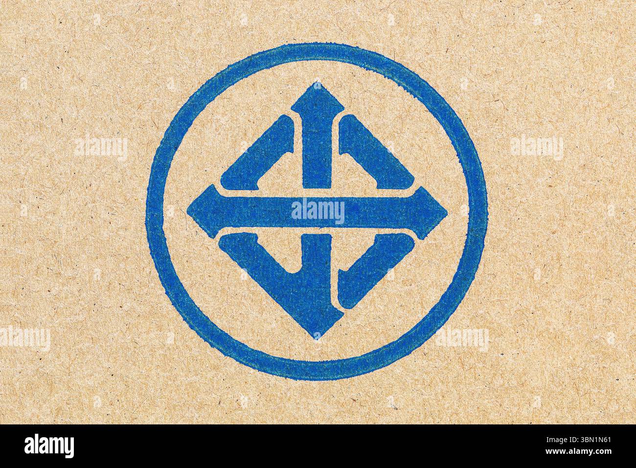 It is Cardboard texture with industrial standard sign Stock Photo - Alamy