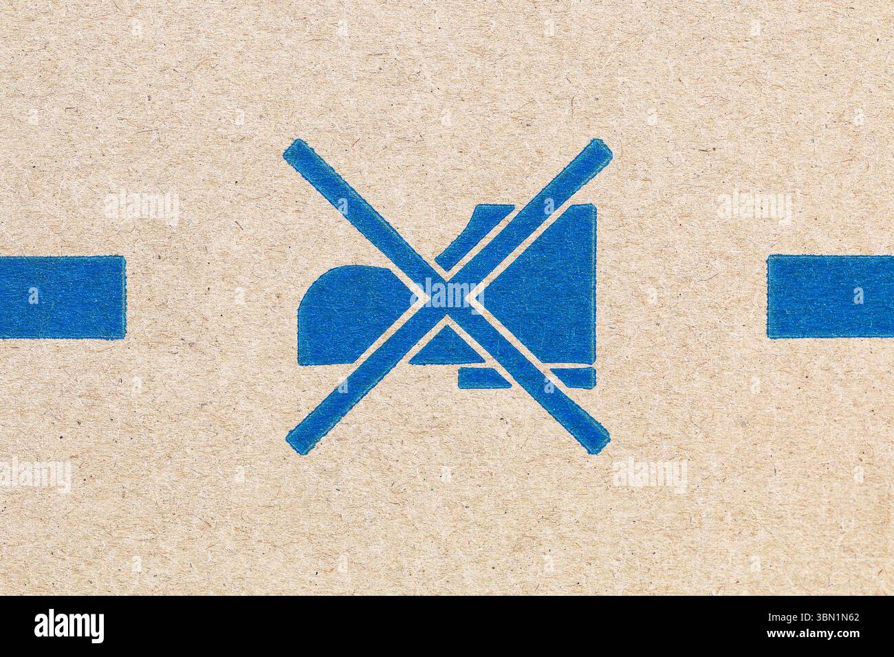 It is Cardboard texture with shoes forbidden sign Stock Photo - Alamy