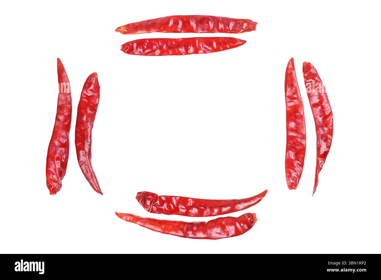 it is chili frame isolated on white Stock Photo - Alamy