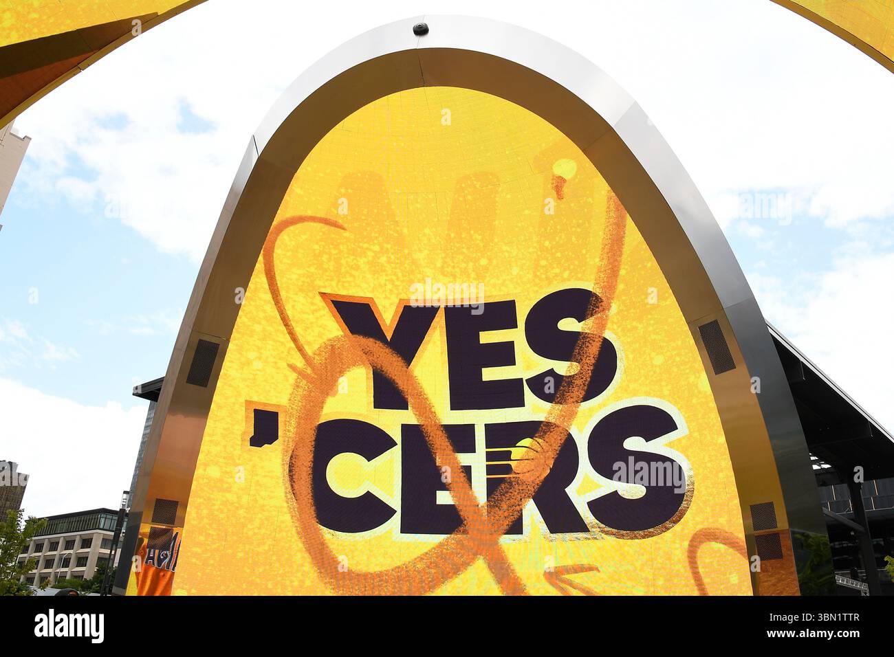 INDIANAPOLIS, IN - JUNE 19: A general view of signage for the Indiana ...