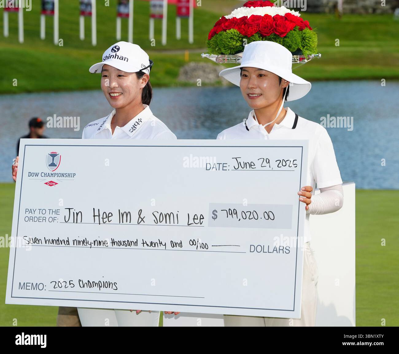 MIDLAND, MI - JUNE 29:From left to right LPGA golfers Jin Hee Im and ...