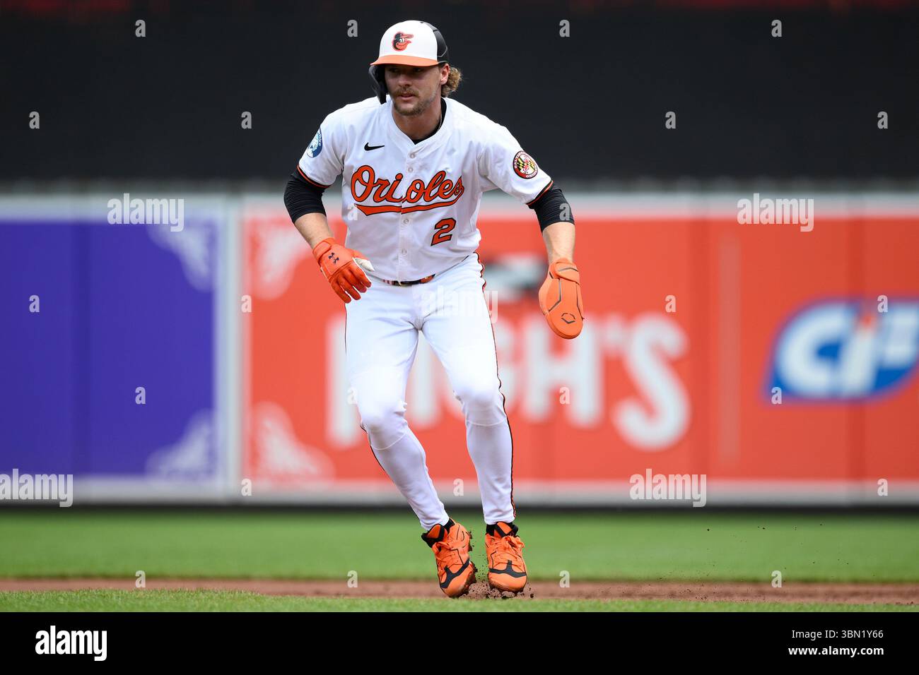 Baltimore Orioles Gunnar Henderson In Action During A Baseball Game