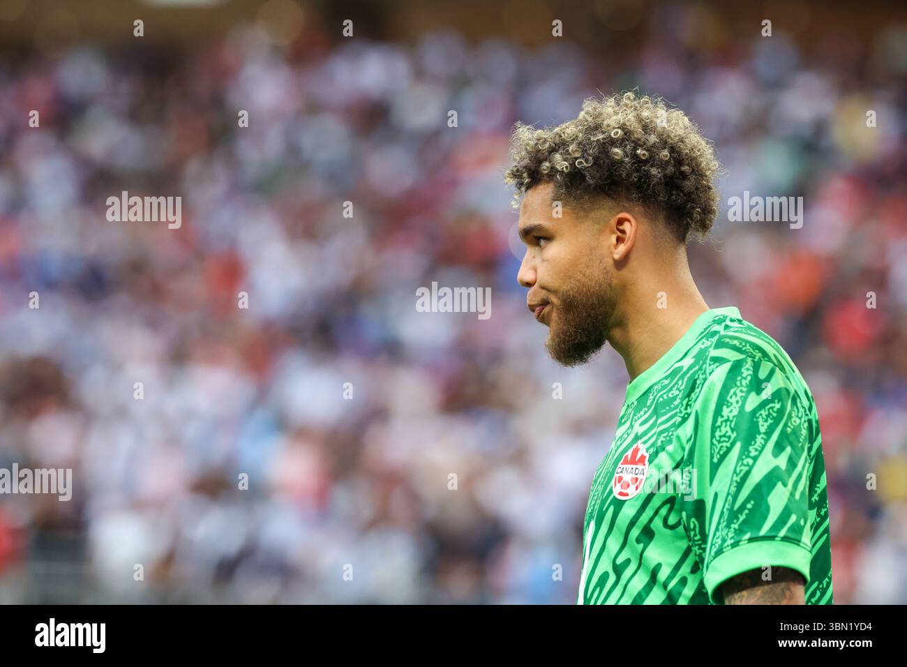 June 29th, 2025: Canada goalkeeper Dayne St. Clair (1) looks on during ...