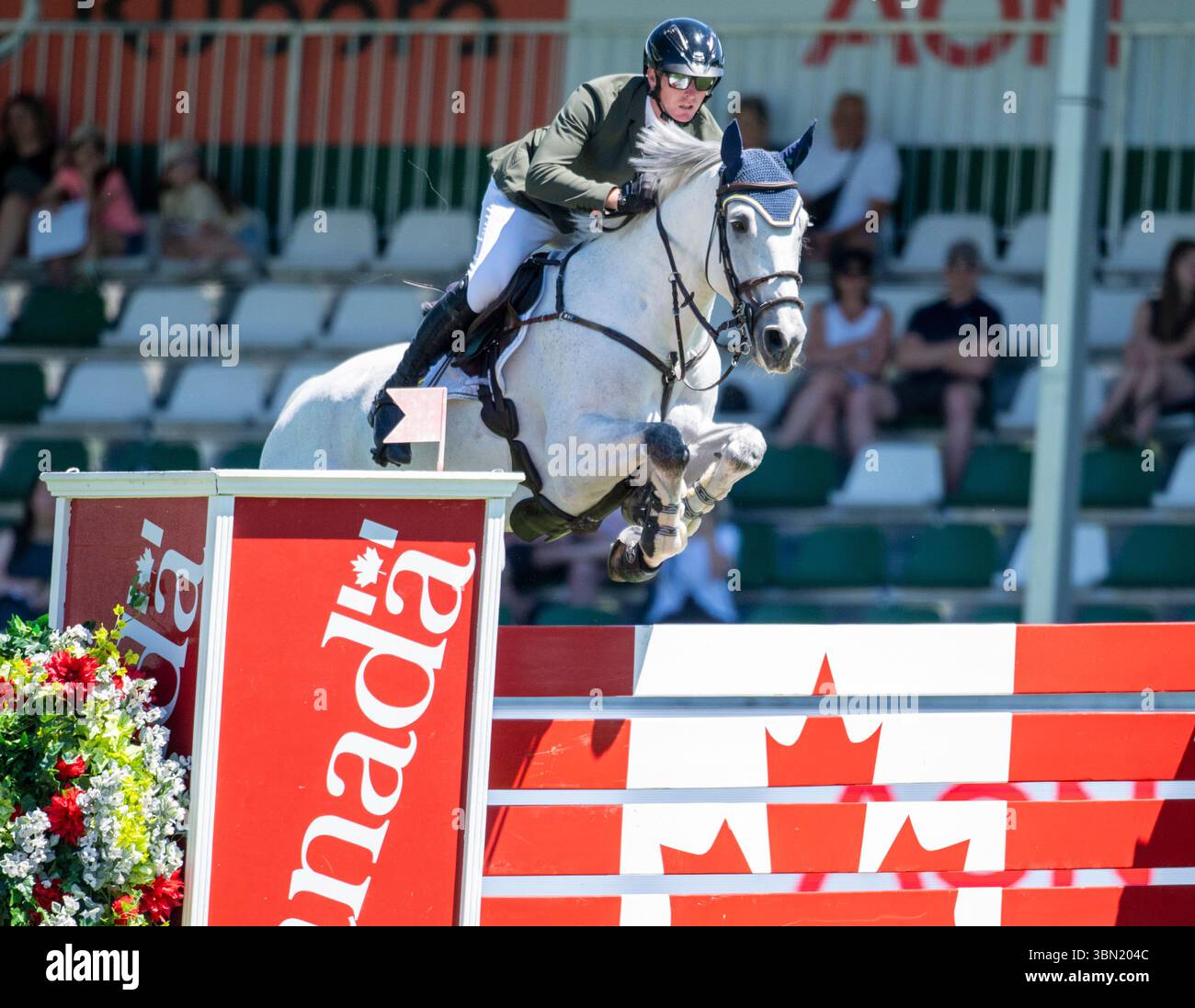 Calgary, Alberta, Canada, 29 June 2025. Daniel Coyle (IRE) riding ...