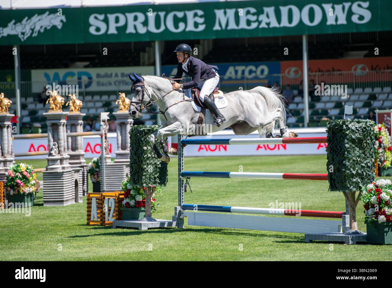 Calgary, Alberta, Canada, 29 June 2025. Mathew Simpson (GBR) riding ...