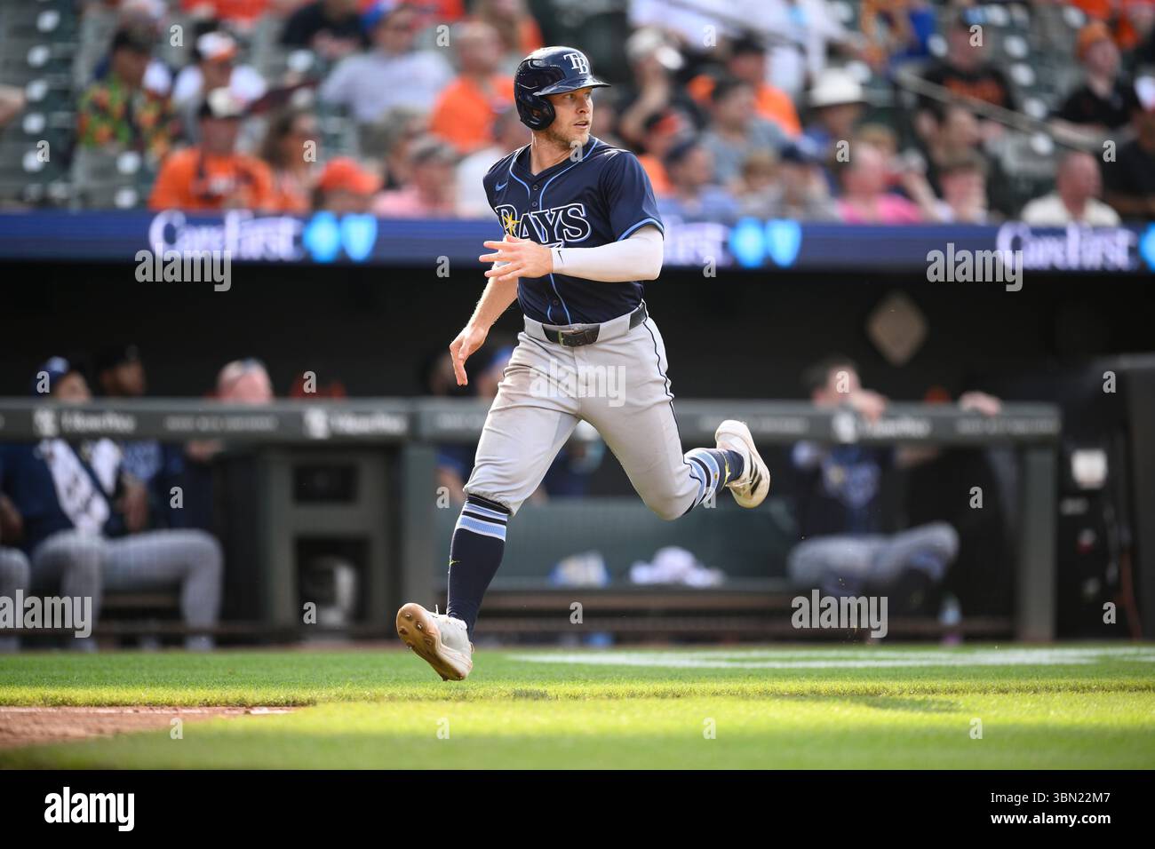 Tampa Bay Rays' Taylor Walls in action during a baseball game against ...