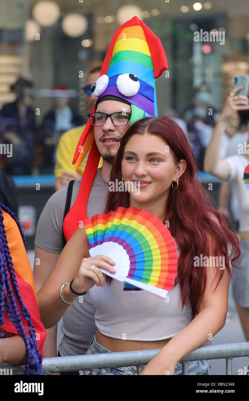 NEW YORK, NEW YORK JUNE 29: Thousands of people participated in and ...