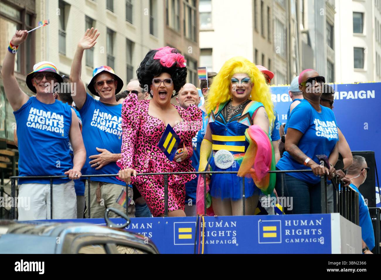 The NYC Pride March 2025 held along Fifth Avenue in New York City ...