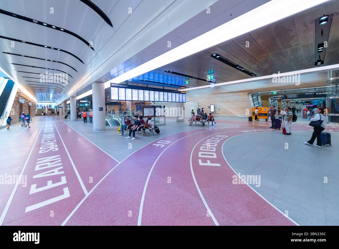 The modern driverless 'Sydney Metro' train line opened in 2024 and runs ...