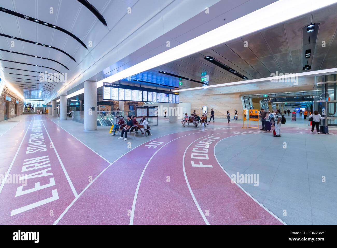 The modern driverless 'Sydney Metro' train line opened in 2024 and runs ...