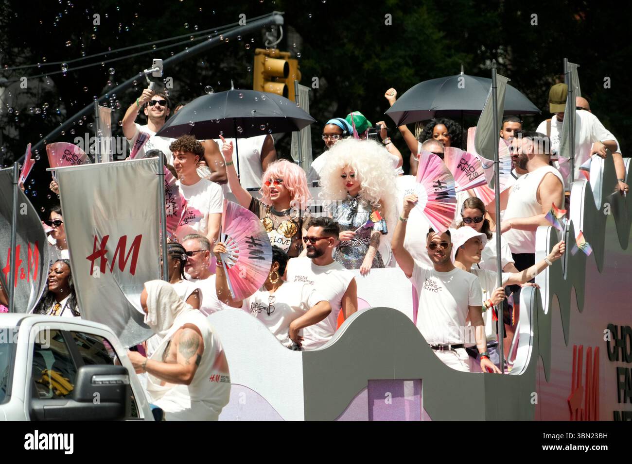 The NYC Pride March 2025 held along Fifth Avenue in New York City ...