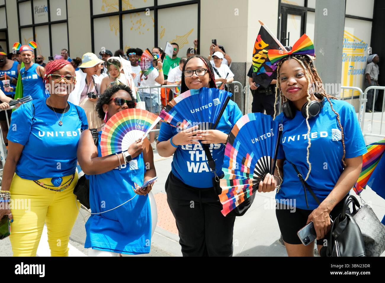 The NYC Pride March 2025 held along Fifth Avenue in New York City ...