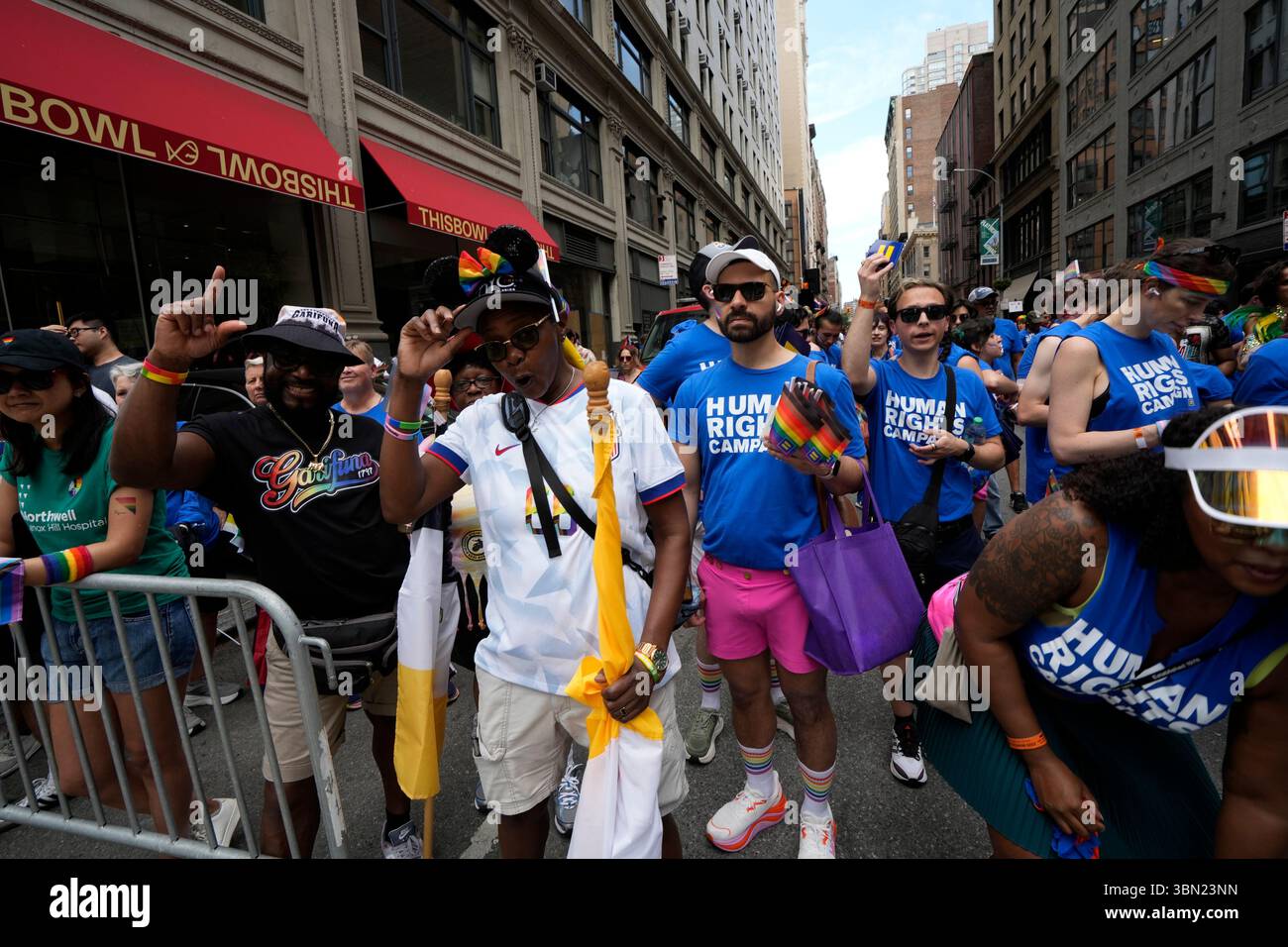 The NYC Pride March 2025 held along Fifth Avenue in New York City ...
