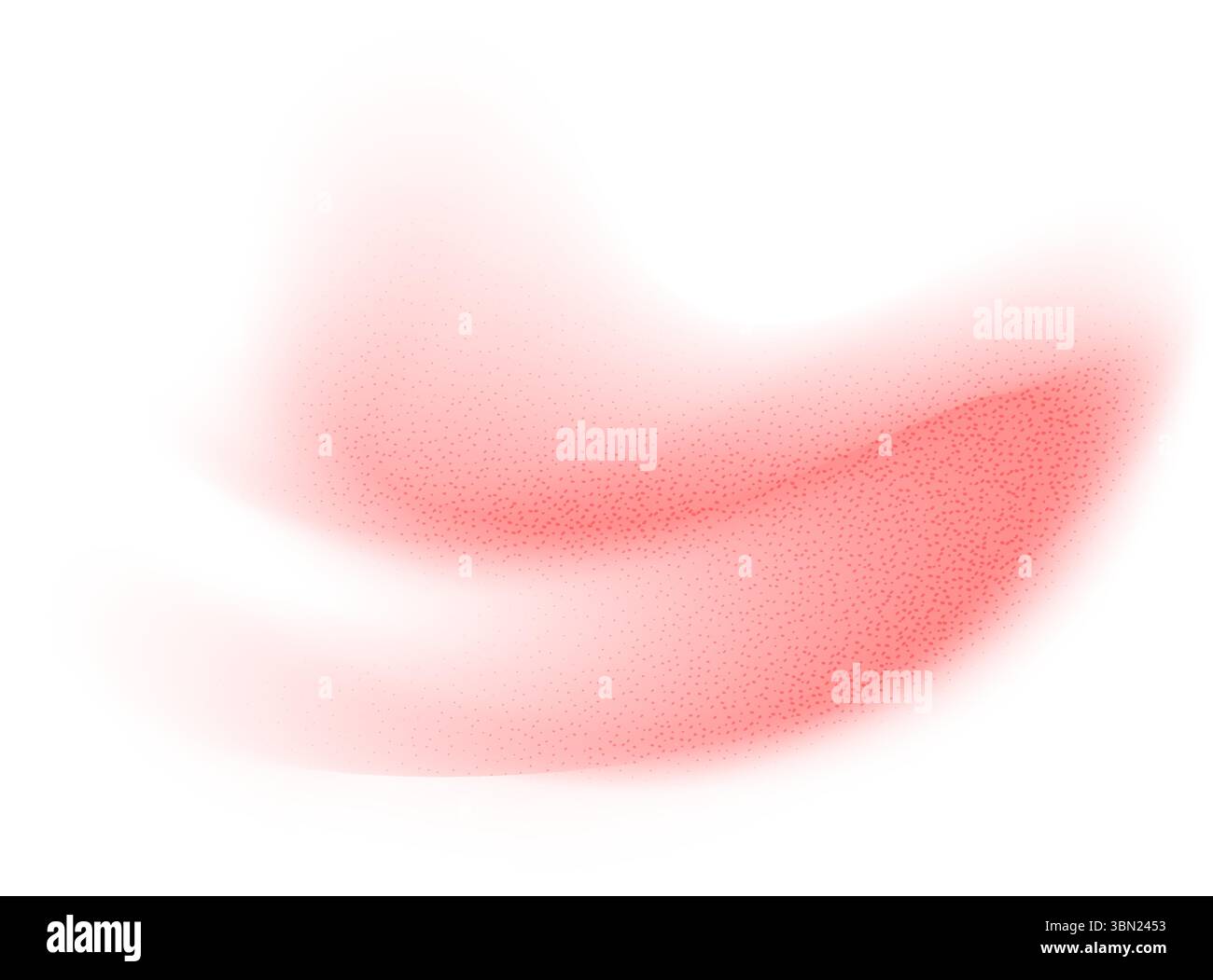 Abstract gradient shape with noise, red blurred grainy color gradation ...