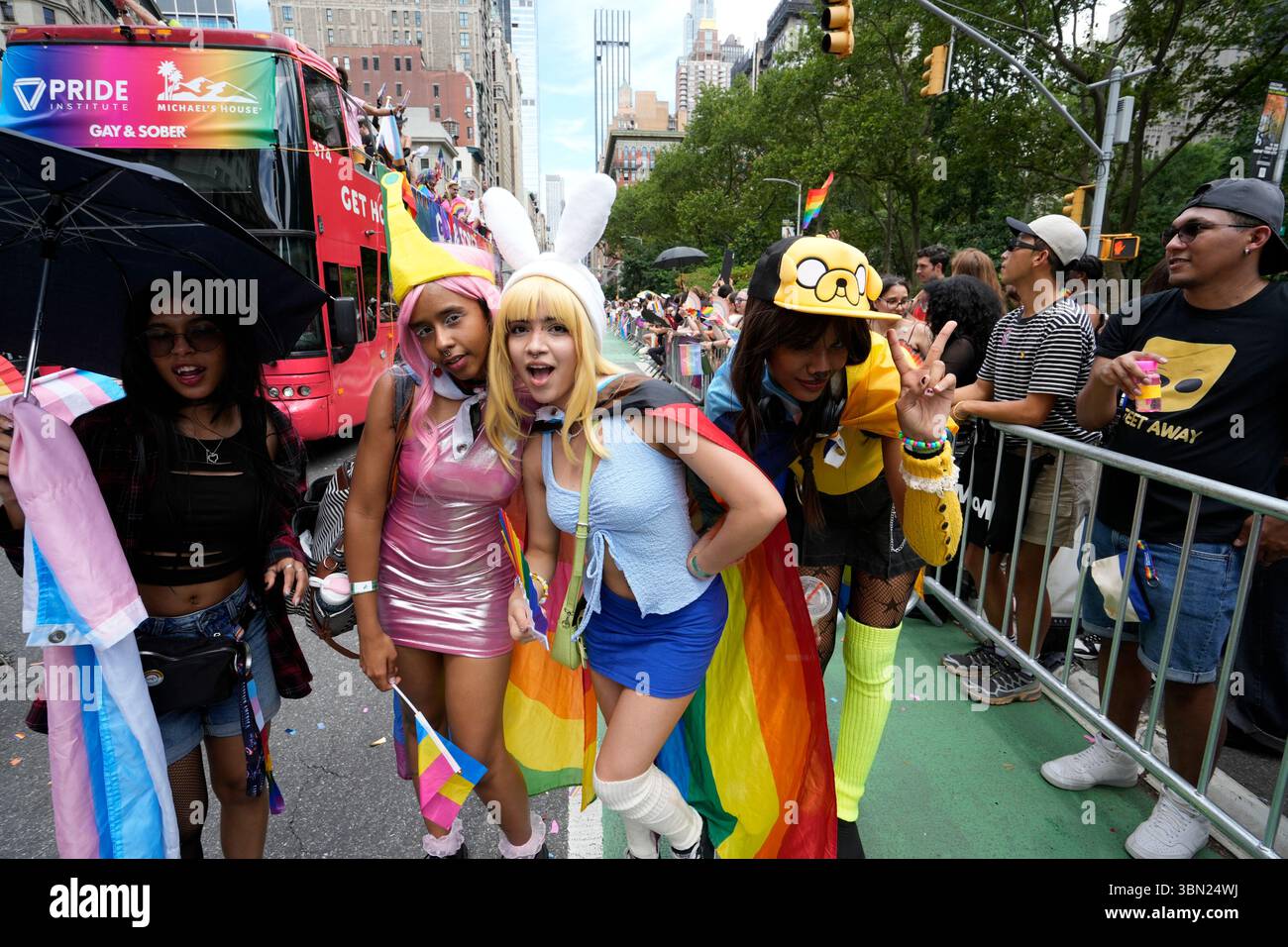 The NYC Pride March 2025 held along Fifth Avenue in New York City ...