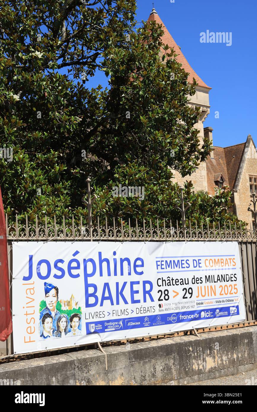 Joséphine Baker Festival at the Château des Milandes, the former home ...