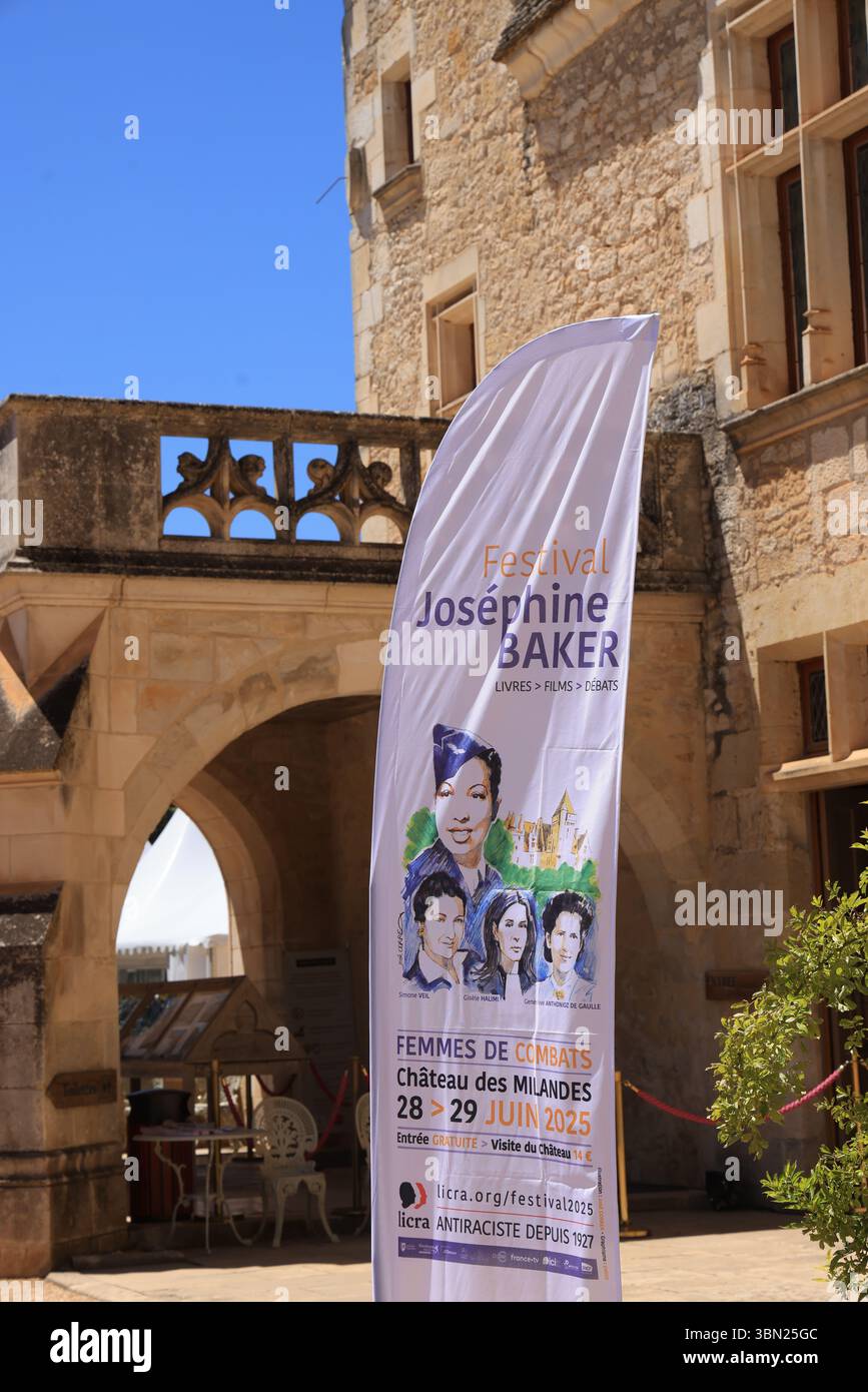 Joséphine Baker Festival at the Château des Milandes, the former home ...