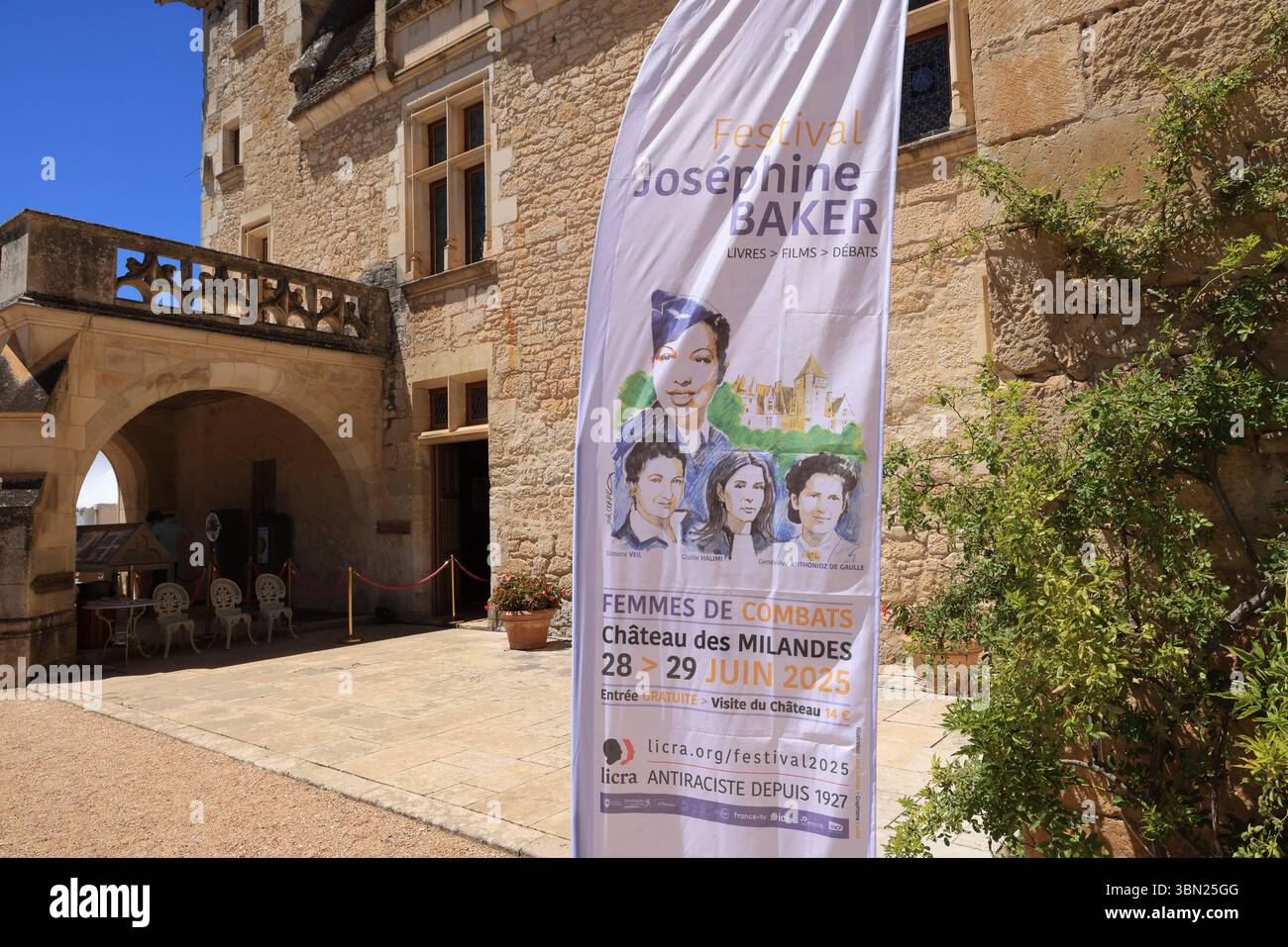 Joséphine Baker Festival at the Château des Milandes, the former home ...