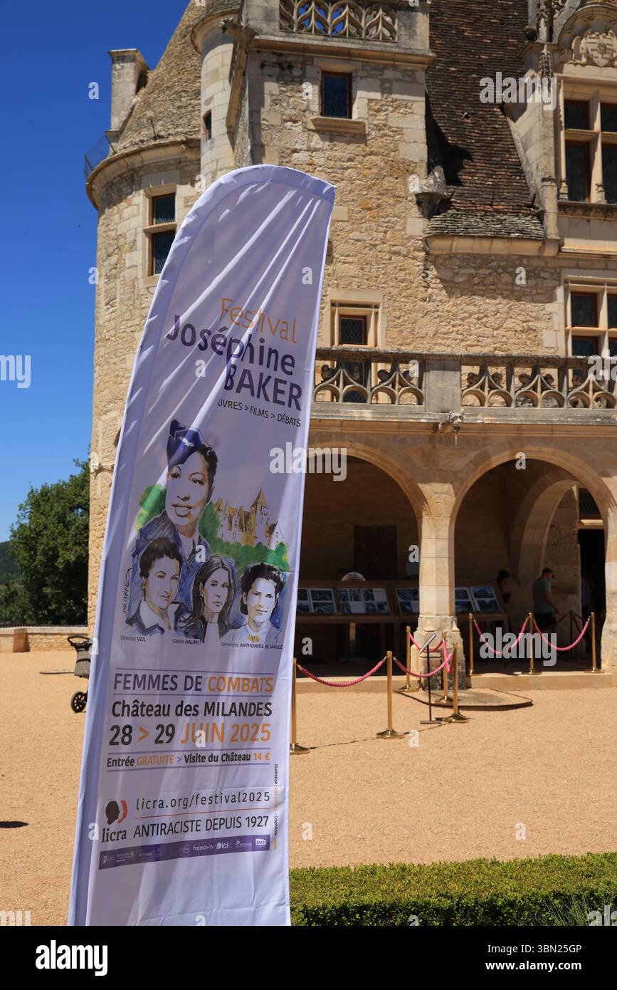 Joséphine Baker Festival at the Château des Milandes, the former home ...
