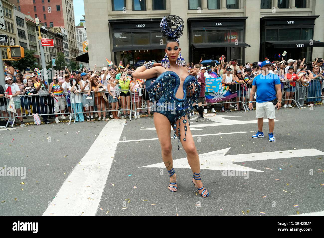 The NYC Pride March 2025 held along Fifth Avenue in New York City ...
