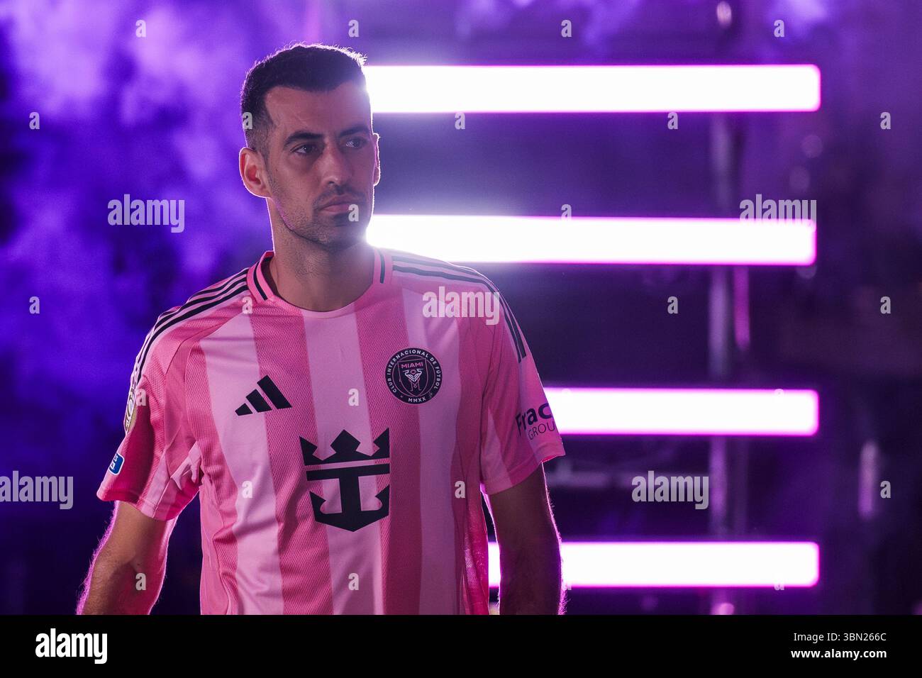 Sergio Busquets of Inter Miami CF enters the field of play priro to the ...
