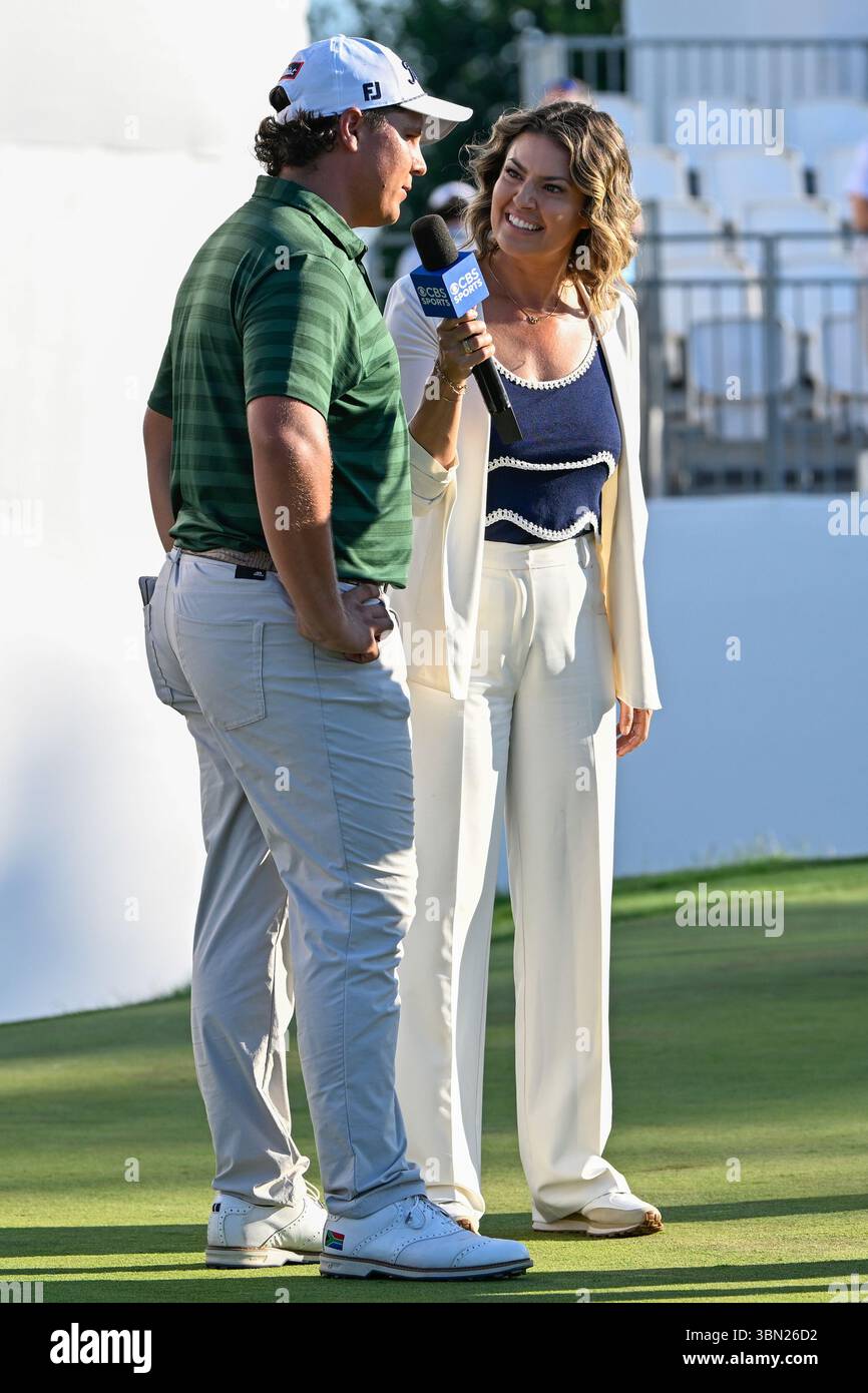 DETROIT, MI - JUNE 29: Aldrich Potgeiter (SAF) is interviewed by CBS ...