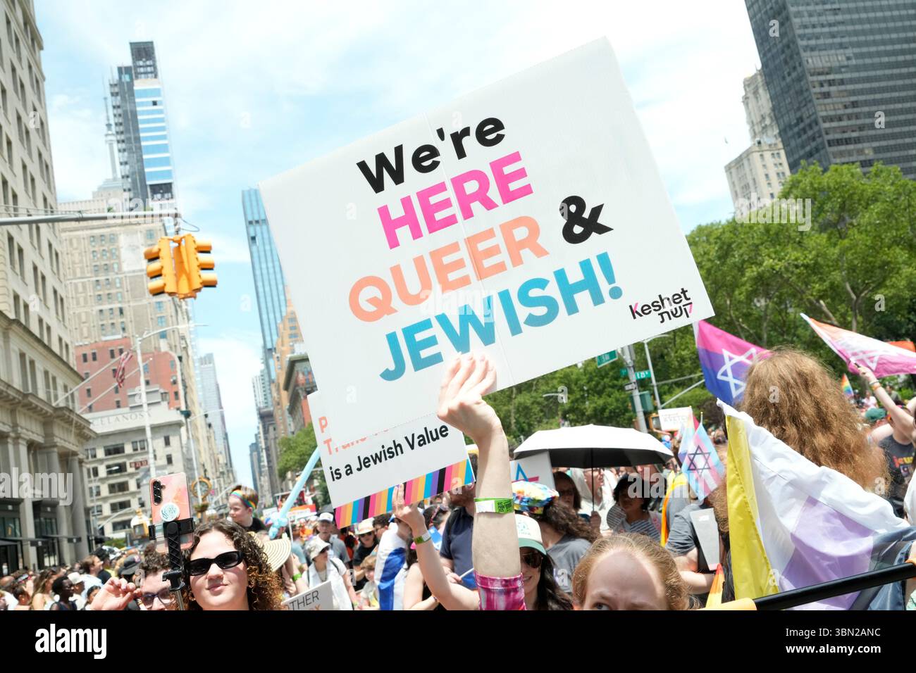 The NYC Pride March 2025 held along Fifth Avenue in New York City ...