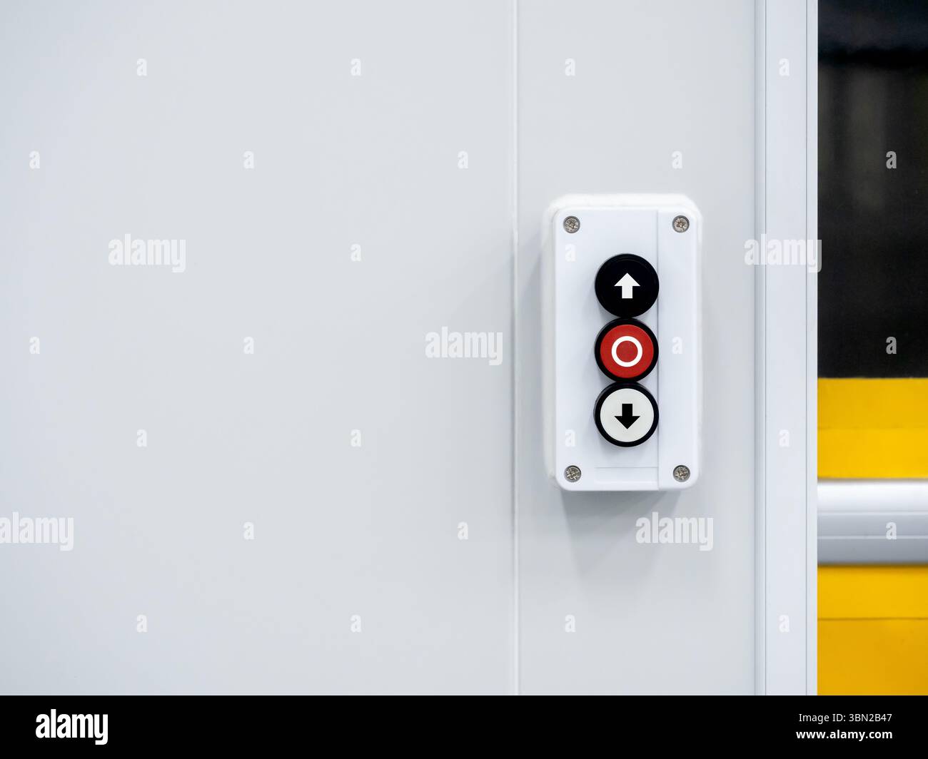 Electric roller shutter door switch with up, down and stop buttons ...