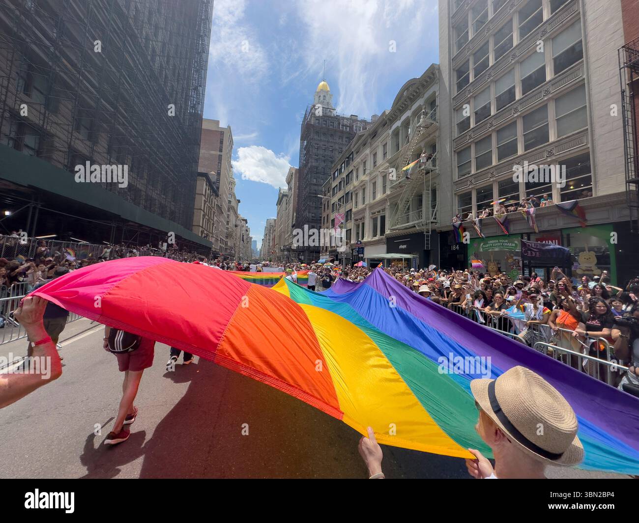 The NYC Pride March 2025 held along Fifth Avenue in New York City ...